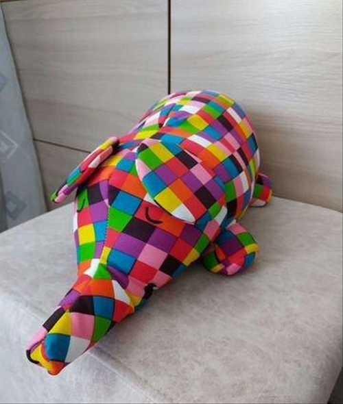 Декоративная подушка-антистресс, разноцветный слон