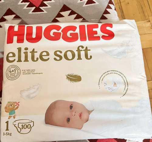 Подгузники huggies elite soft 1