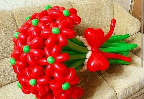 Воздушный шарики цветы