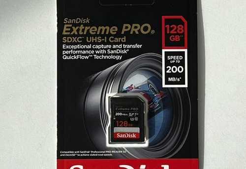 Карта памяти Sandisk Extreme Pro 128 sd