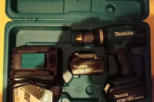 Ударный шуруповерт makita 18v dhp453rfe