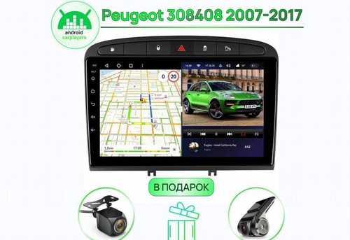 Магнитола 3.32 Peugeot 308/408 2007-2017 black