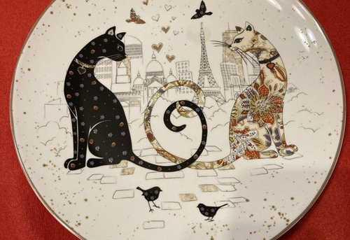 Тарелка закусочная lefard «парижские коты»