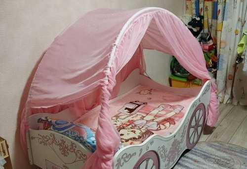 Детская кровать с балдахином Принцесса