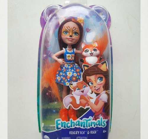 Mattel Enchantimals Кукла Фелисити Фокс с питомцем