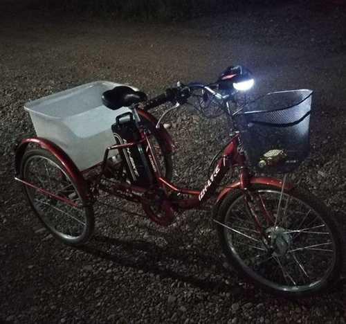 Трех колесный электро велосипед
