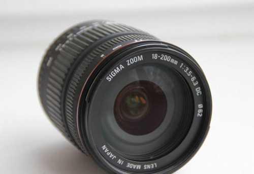 Объектив Sigma для Canon 18-200