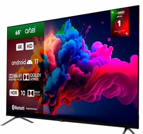 Новый 65" 4K SMART Android artel a65lu8500
