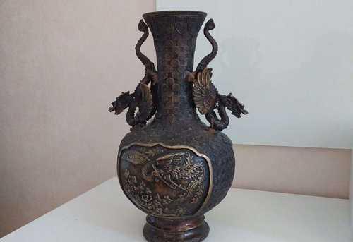 Китайская ваза латунь или бронза 35 см