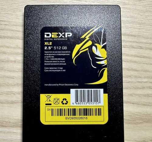 Ssd SATA 512gb dexp