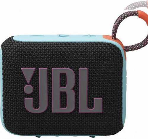 Портативная акустика JBL GO4 черно-голубая