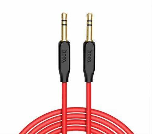 Аудио кабель hoco UPA11 AUX, 1.0м, красный