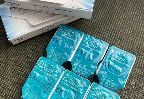 Контактные линзы Acuvue Oasys with Hydraclear Plus