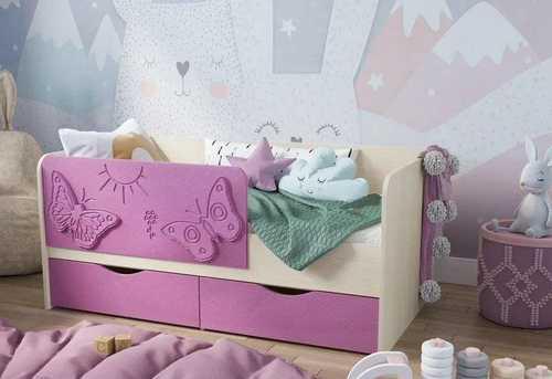 Детская кровать "Бабочки". Новая