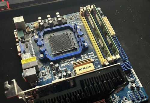 Материнская плата asrock n68c gs fx