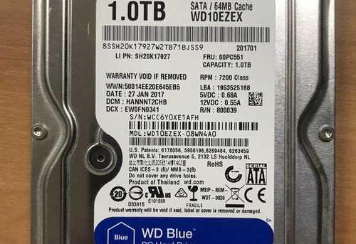 Жесткий диск Western Digital WD Blue 1 TB WD10ezex