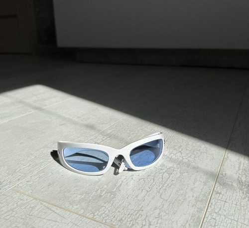 Солнцезащитные очки y2k белые