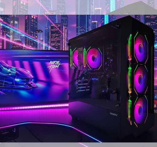 Игровой ПК, Ryzen 5 5500, GeForce RTX 3060 Ti, RAM 16 ГБ