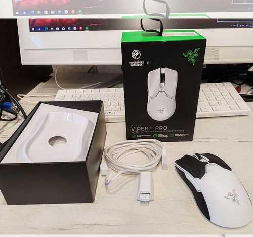 Игровая мышь Razer viper v2 pro white