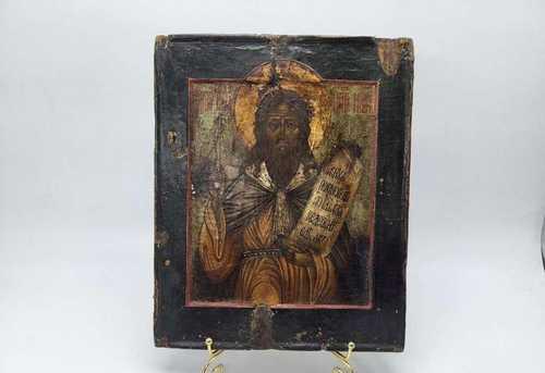 Икона Илья пророк ковчежная 18 век