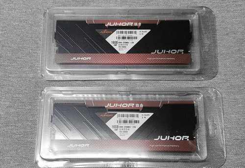 DDR4 32 Gb (16 x 2) 3200 Mhz CL18 Juhor, новая