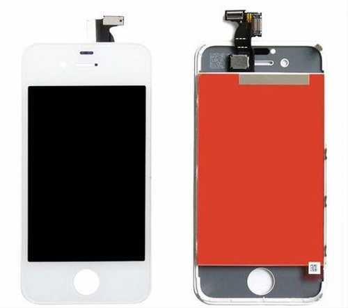 Дисплей для iPhone 4s с тачскрином и стеклом White