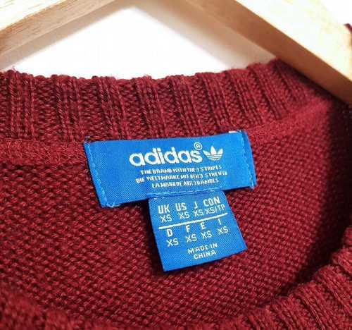 Свитер adidas оригинал 44 46 шерсть