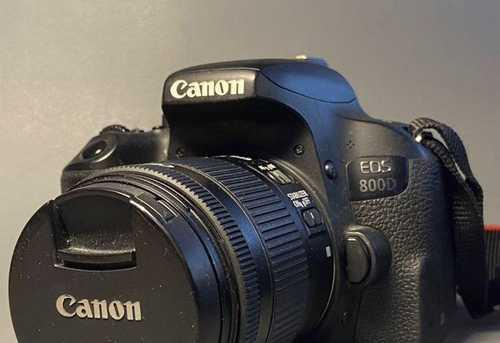 Зеркальный фотоаппарат canon 800d