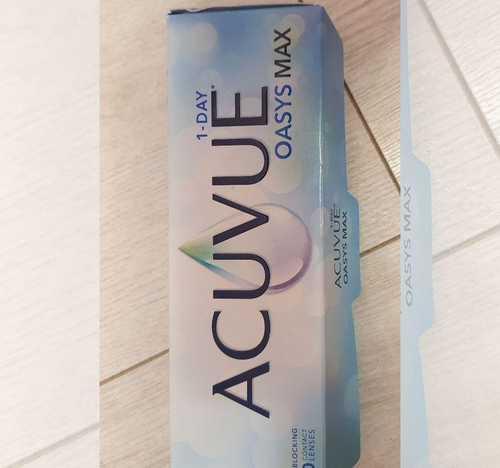 Линзы контактные acuvue oasys max +0.75 9.0