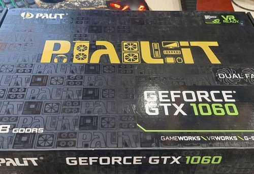 Коробка видеокарты Palit geforce GTX1060 6GB