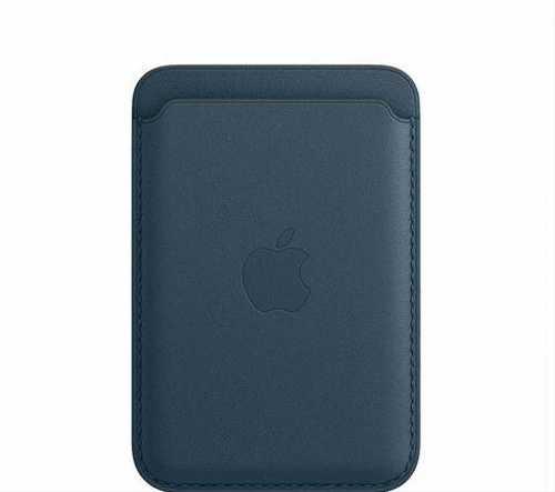 Кардхолдер для iPhone Leather Wallet, синий