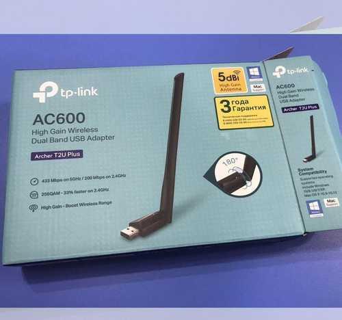 Wi-Fi Адаптер tp-link AC600 (Archer T2U Plus)