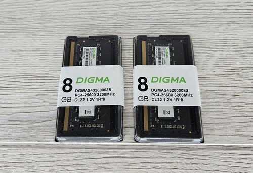 Digma DDR4 8гб 3200мгц для ноутбука (SO-dimm)