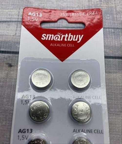 Батарейки Smartbuy AG13, LR44, LR1154, 357