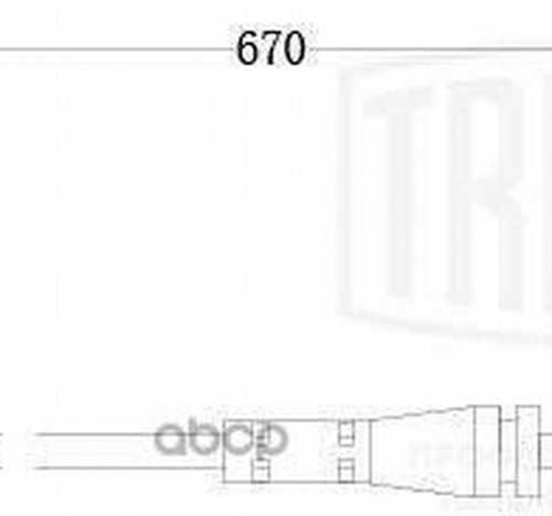 Датчик износа торм.колодок BMW E60/63 пер. PFS