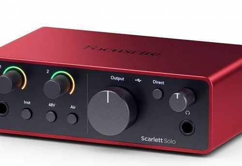 Focusrite Scarlett Solo 4th Gen новая в наличии