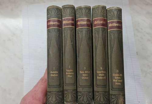 Книга старинная 19 век. 5 томов. Grillparzer Werke