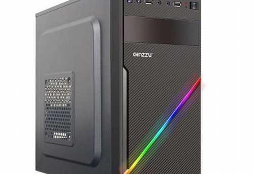 Корпус Ginzzu D400 RGB, mATX, Mini-Tower, черный