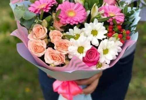 Букет из хризантем цветы и подарки на день рождени