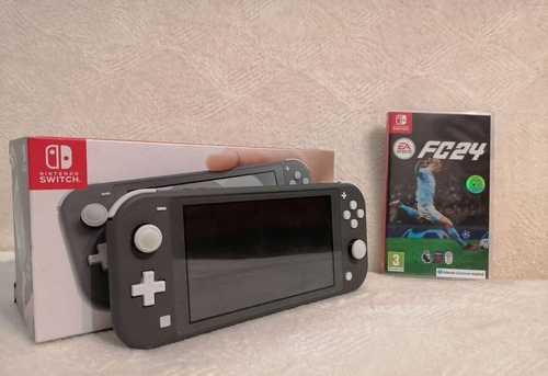Nintendo Switch Lite + EA FC 24 + аксессуары