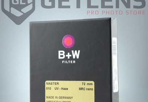 B+W 010 UV-Haze MRC Nano Master Filter (72mm)