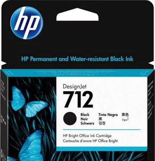 Картридж HP 712 3ED71A черный (80мл) для HP DJ Т23