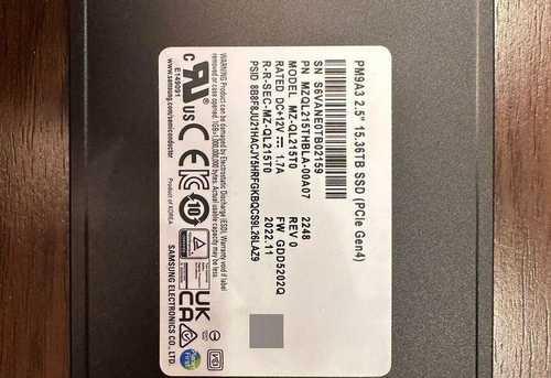 Samsung PM9A3 (mzql215thbla-00A07), 15,36Tb