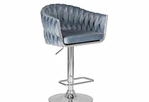 Барный стул marcel пудрово-голубой велюр