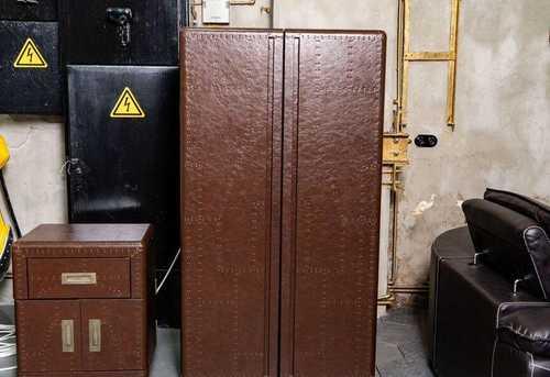 Винный шкаф в стиле лофт