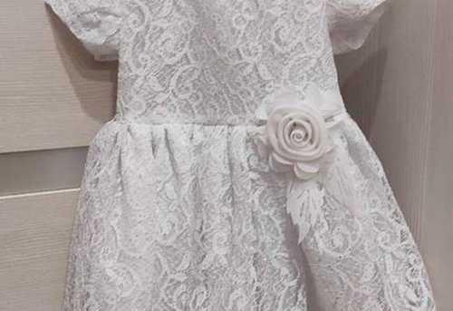 Платье для девочки 92 белое