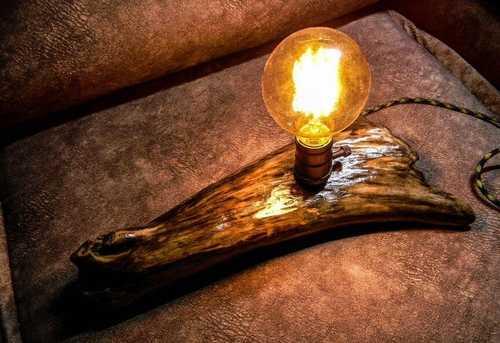 Светильник с лампой Эдисона ручной работы