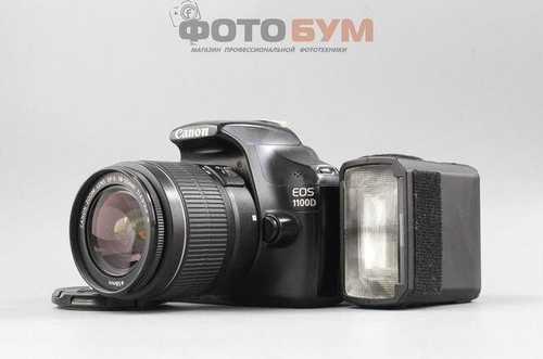 Фотоаппарат Canon 1100D kit 18-55 III + вспышка