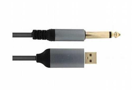 USB кабель для гитары 6.3 (моно) M - USB M Deluxe