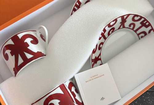 Чашки с блюдцами Hermes